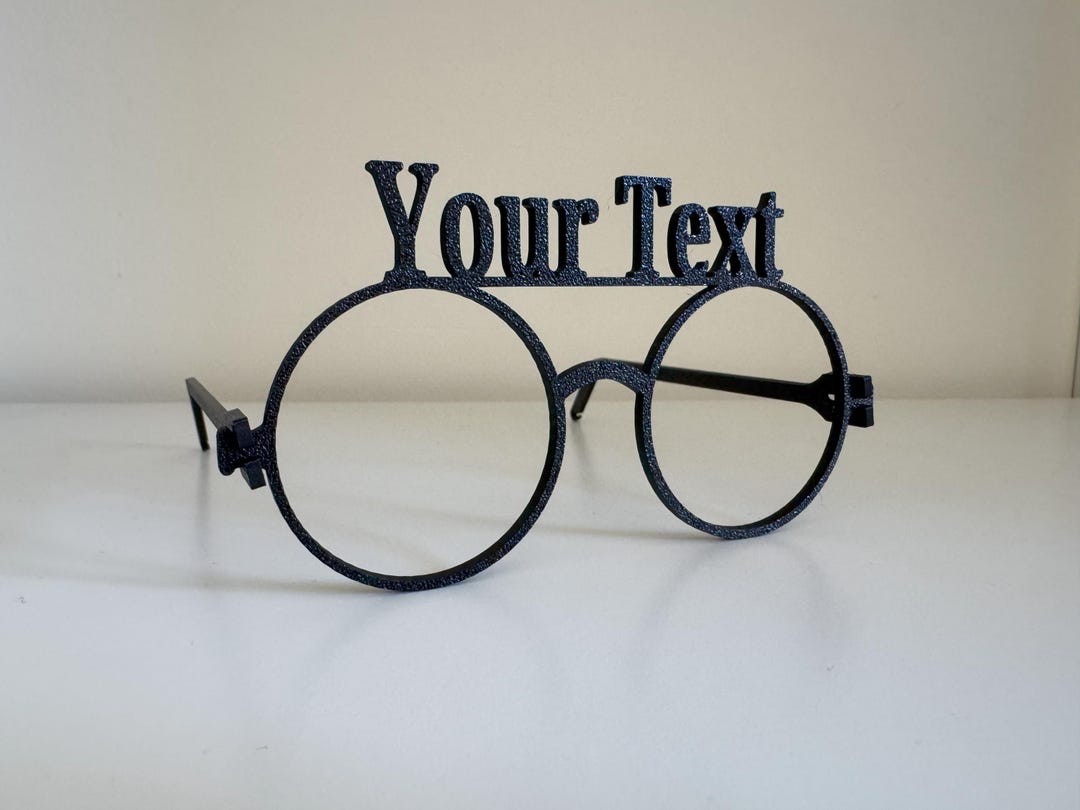 Custom 3D Printed Party Glasses – Personalized Text | Fun & Unique ...
