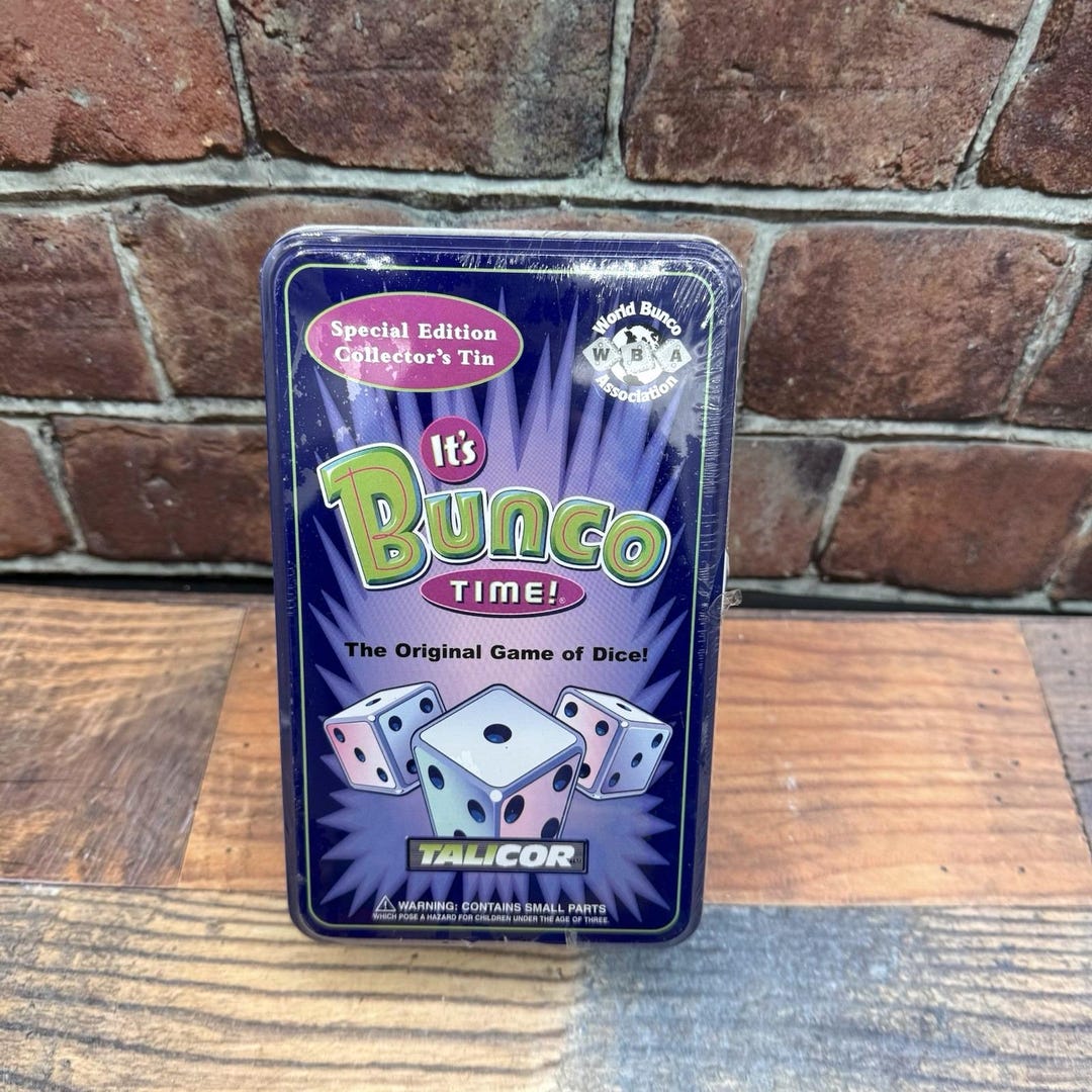 It's Bunco Time - the Original Game of Dice Collector's Tin 2004 - NEW ...