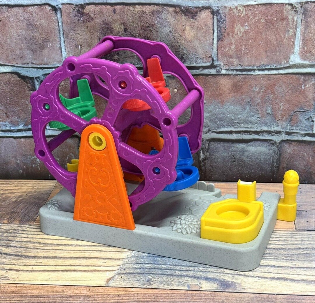 Fisher Price Little People Musical Ferris Wheel With Lights Sounds 2003 ...