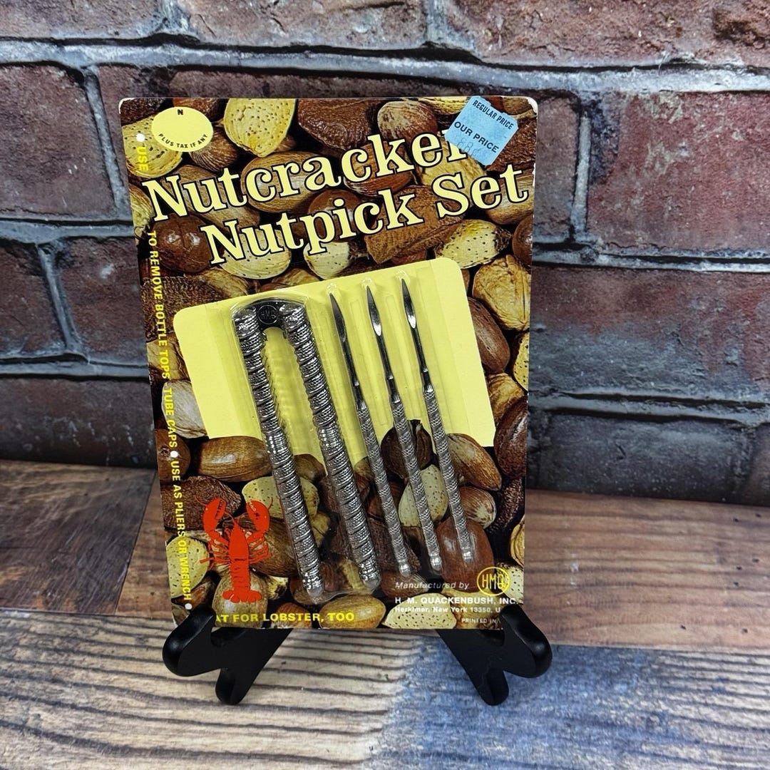 Vintage H. M. Quackenbush Nutcracker and Pick Set Unopened in Original ...