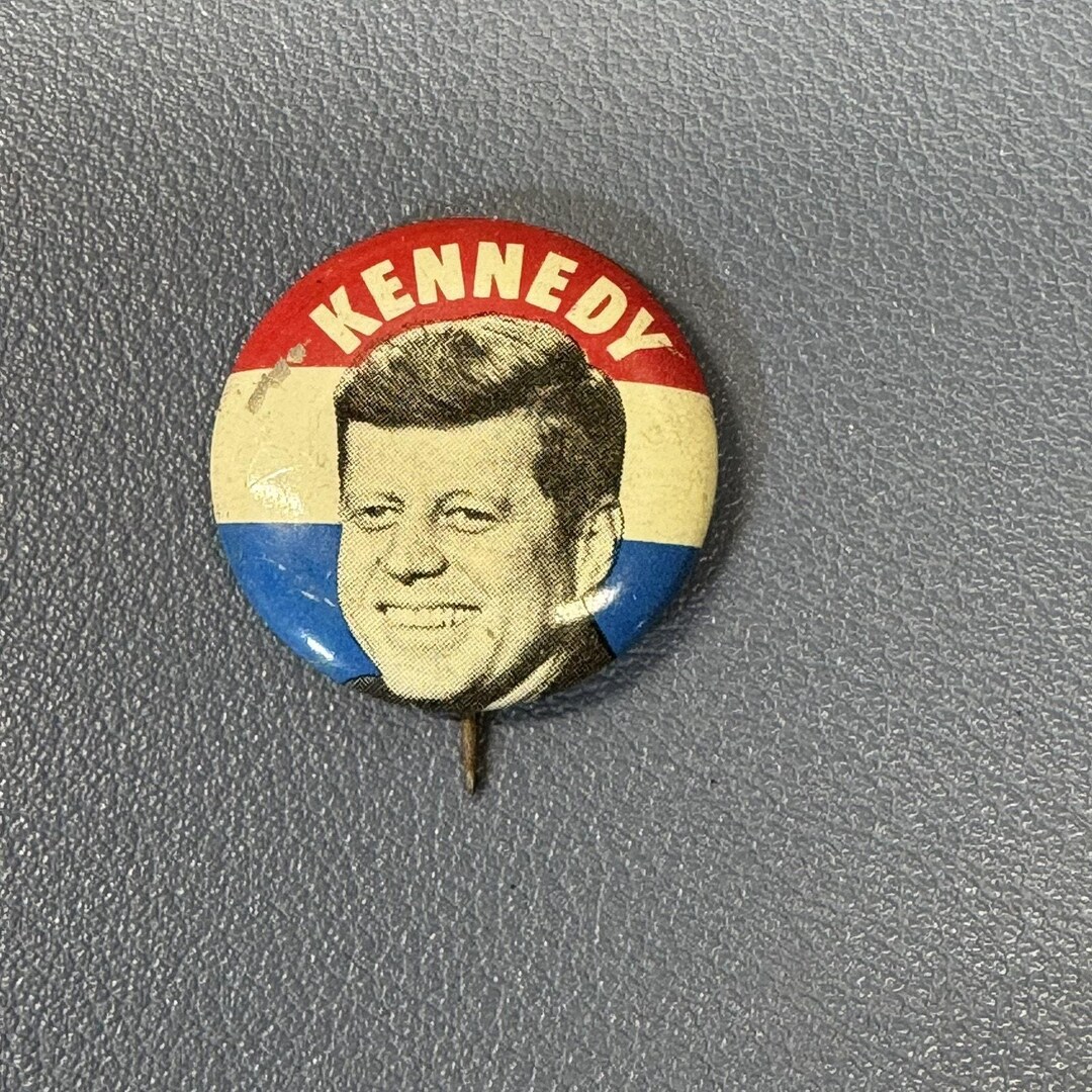 Vintage 1960 John F Kennedy JFK Campaign Election Pin Button President ...