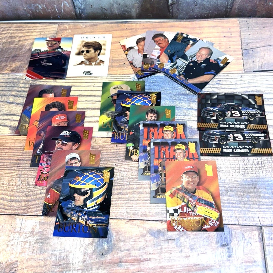 1995 Press Pass VIP NASCAR Racing Cards Mixed Lot of 20 Driver Mechanic ...