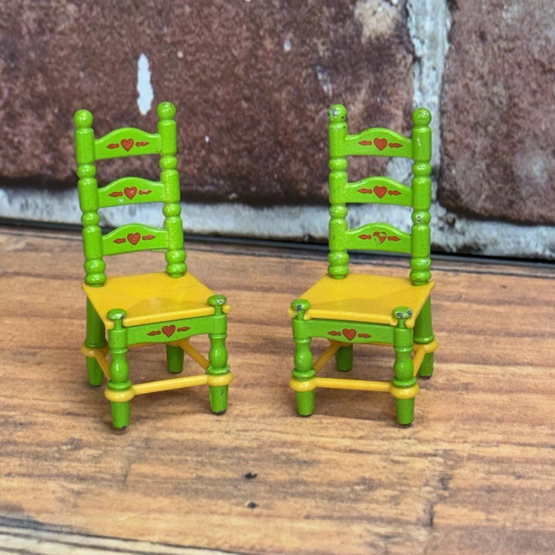 Vintage 1980 Mattel THE LITTLES Dollhouse Metal Die-cast Furniture 2 ...