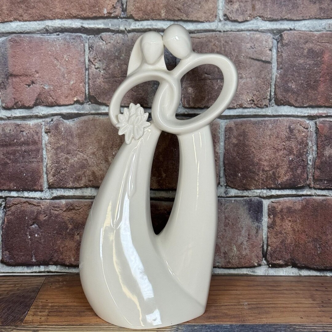 Vtg Enesco Circle of Love Forever Figurine Bride Groom Wedding 486930 ...