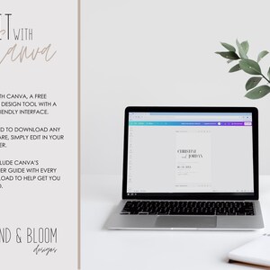 Elegant Wedding Program Template: Order of Service, Editable Ceremony ...