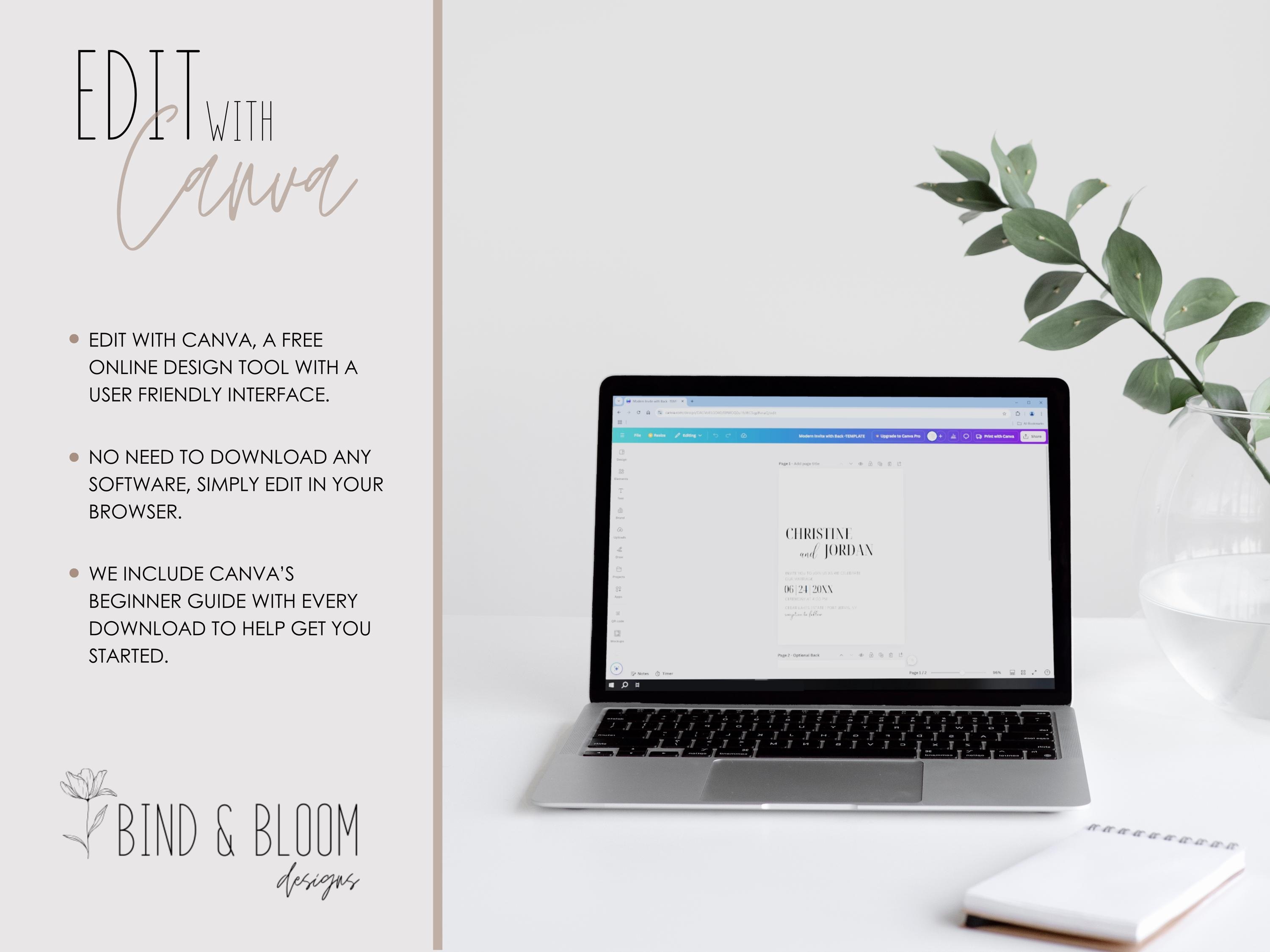 Elegant Wedding Program Template: Order of Service, Editable Ceremony ...