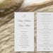 Elegant Wedding Program Template: Order of Service, Editable Ceremony ...