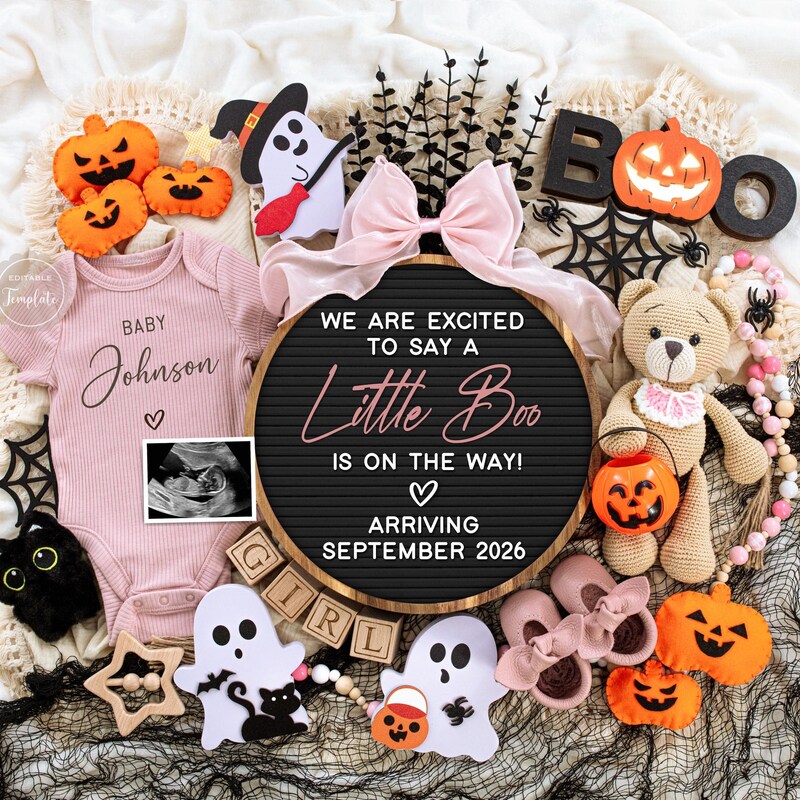 October Baby Announcement - Etsy