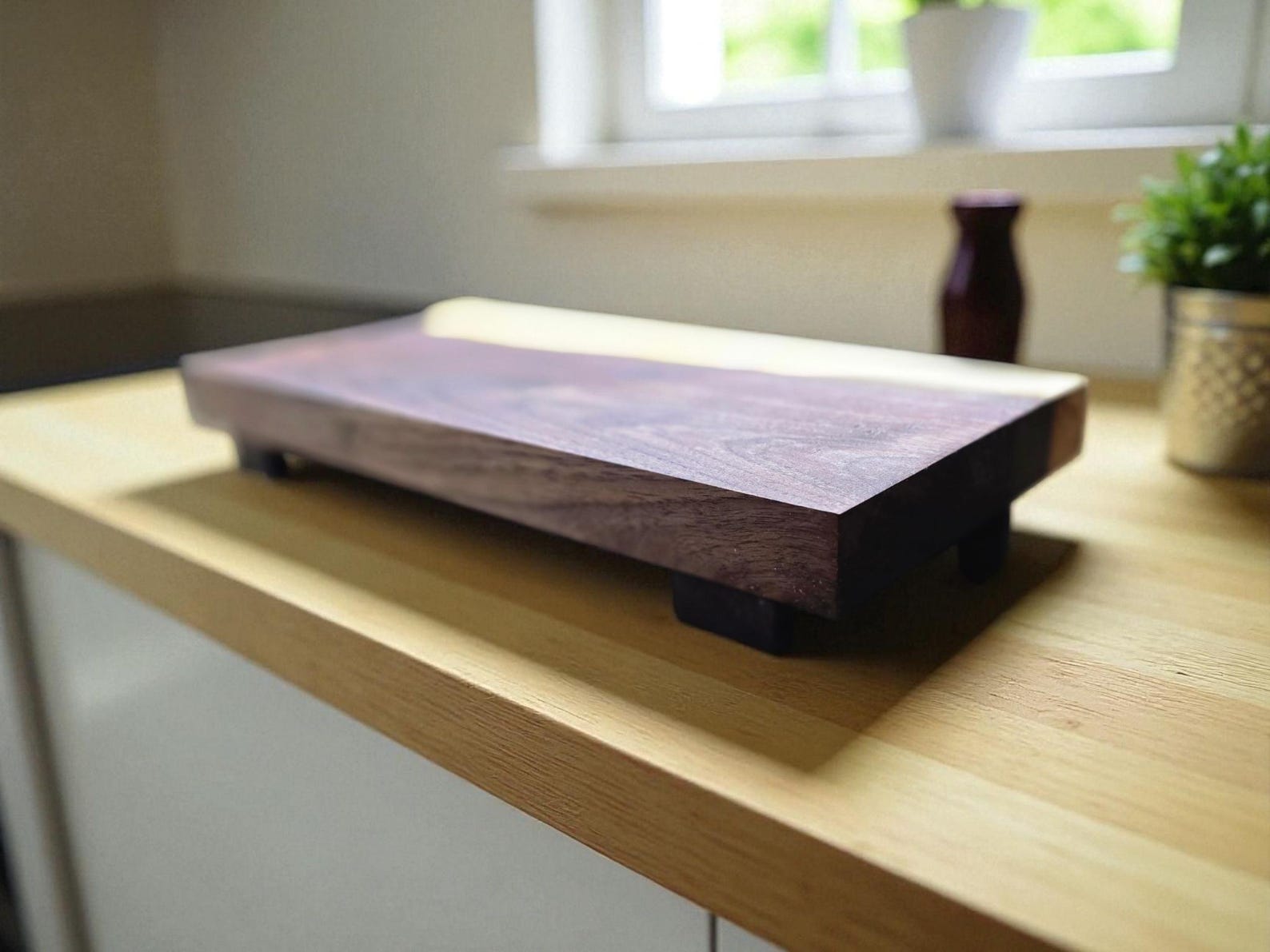 Handmade Table Riser Walnut Wood Riser for Raising Center Pieces ...