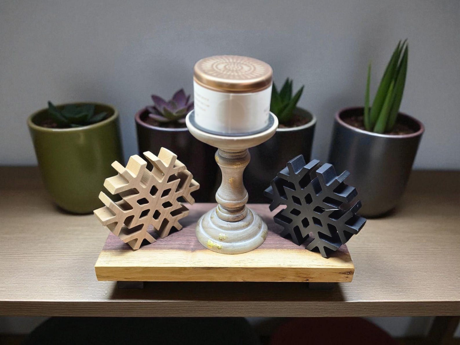 Handmade Table Riser Walnut Wood Riser for Raising Center Pieces ...