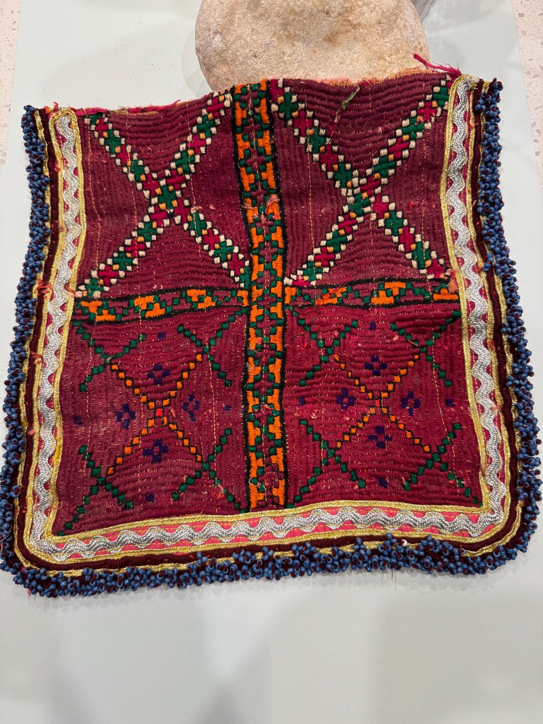 Vintage Kuchi Beaded Tribal Panel - Etsy
