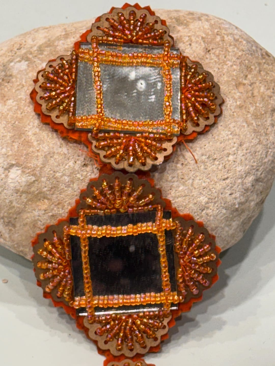 Beaded Mirrors - Etsy
