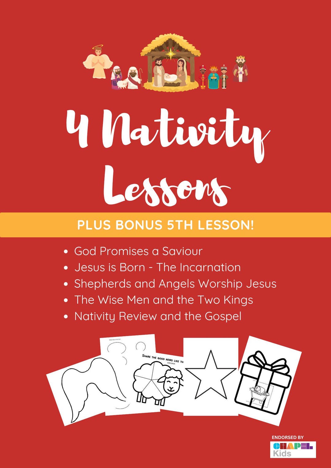 5 Nativity Kids Lessons Plus Crafts - Etsy