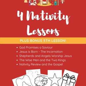 5 Nativity Kids Lessons Plus Crafts - Etsy