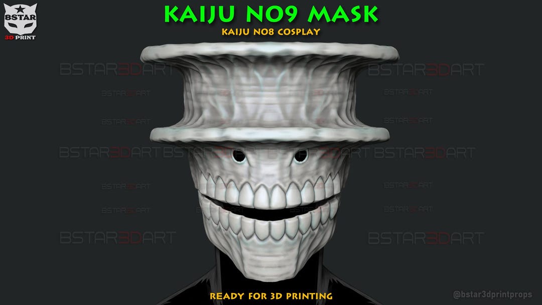 Kaiju No 8 Mask Moveable Jaw Version Kafka Hibino 3D Print Model ...
