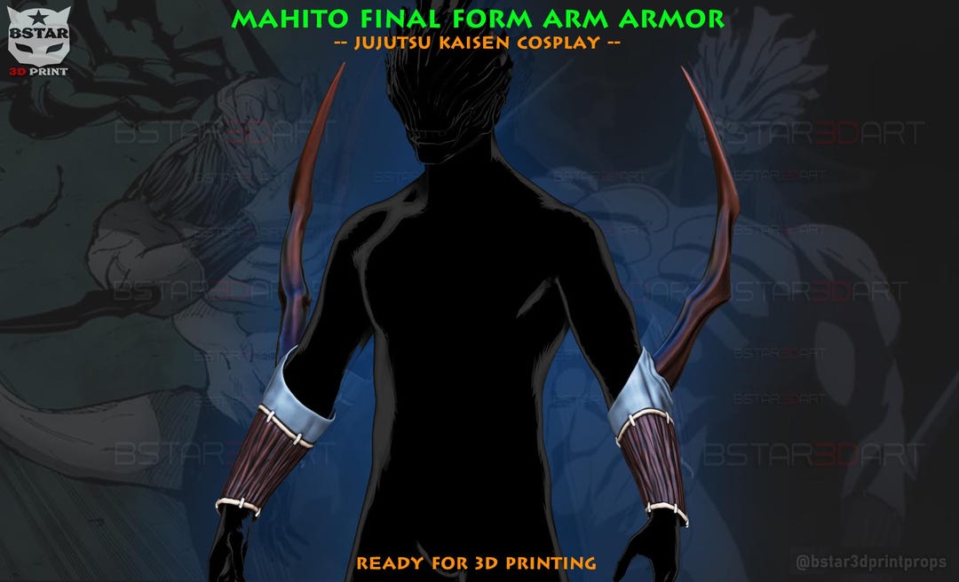Mahito Final Form Arm Armor Jujutsu Kaisen Cosplay 3D Print Model ...