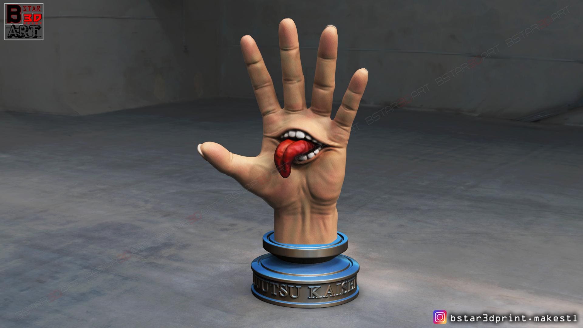 Yuji Itadori Hand Sukuna Mouth Jujutsu Kaisen Cosplay Decor 3D Print ...