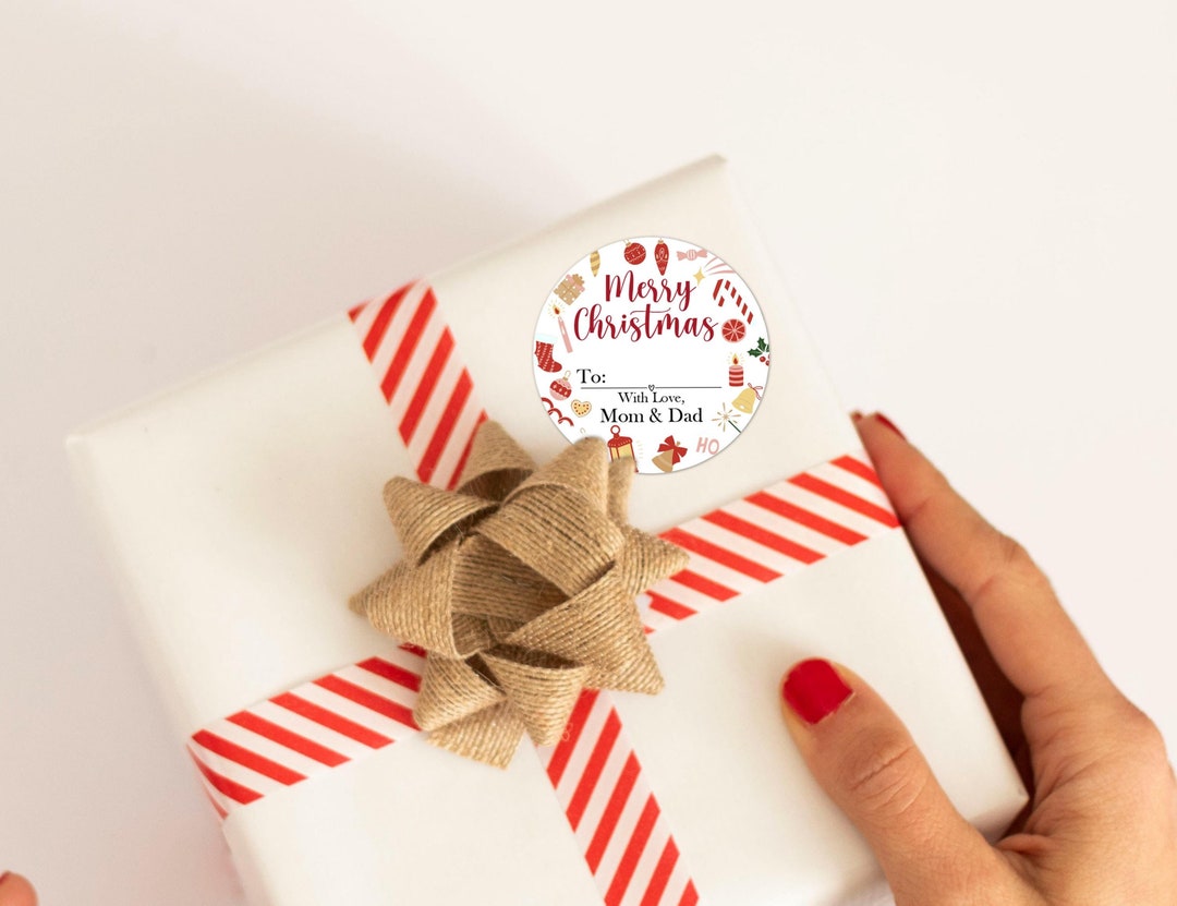 Christmas Santa Gift Tags, From Santa Stickers, to From Labels ...