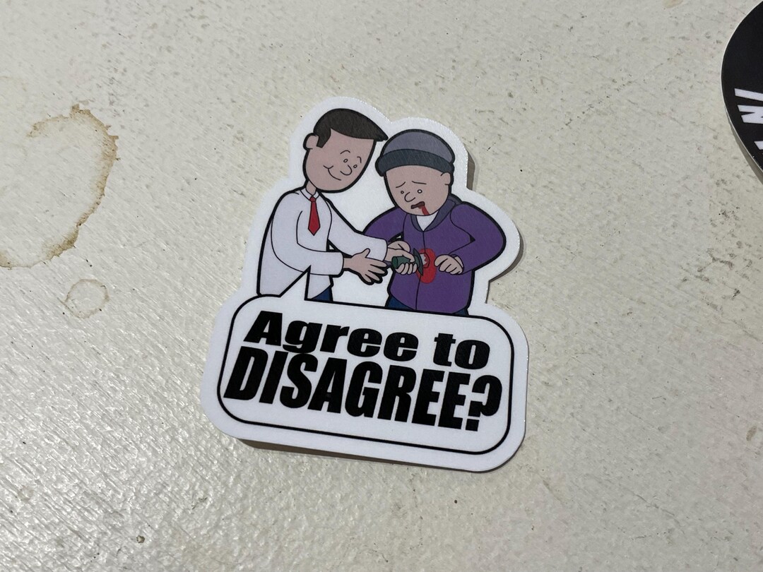 AGREE to DISAGREE Sticker - Etsy