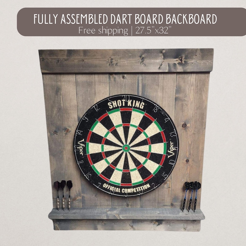 Dart Board Wood Backboard - Etsy