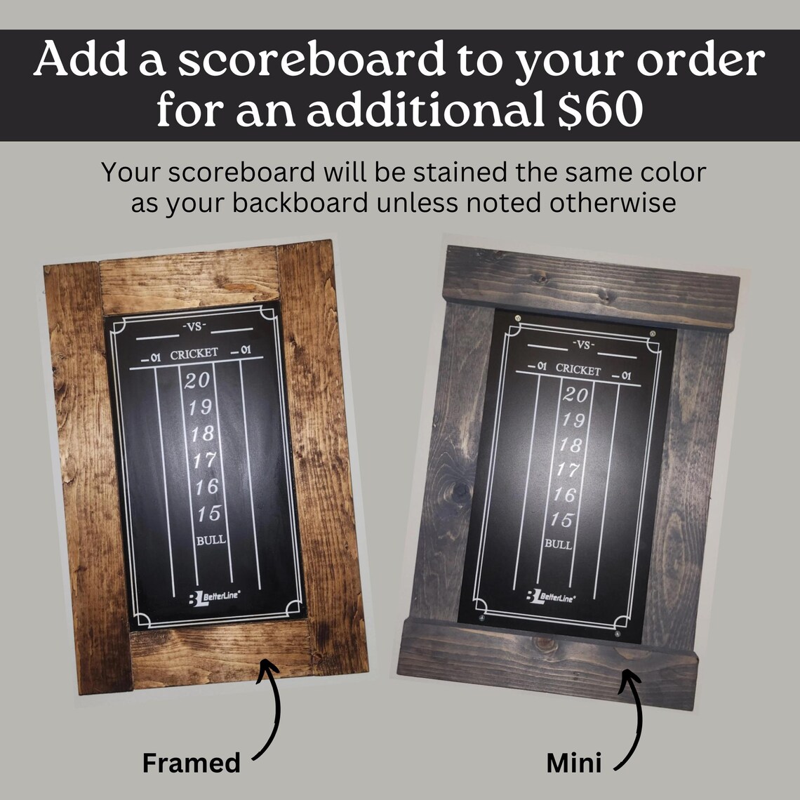 Large Handmade Rustic Dart Board Backboard | Free Shipping | Norwegian ...