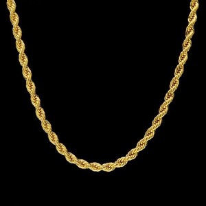 Elegant 18K Gold Plated Lux Rope Chain - Etsy