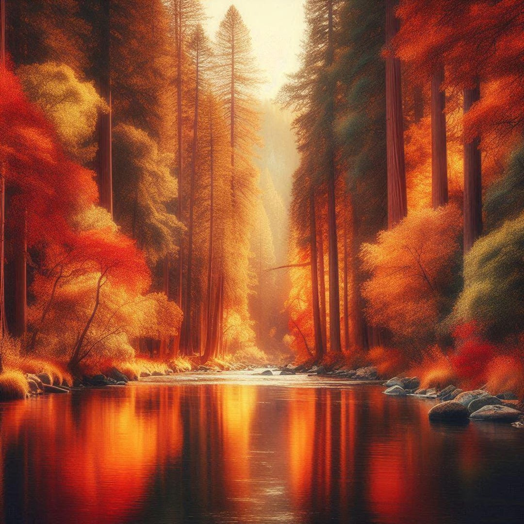Reflection of Autumn - Etsy