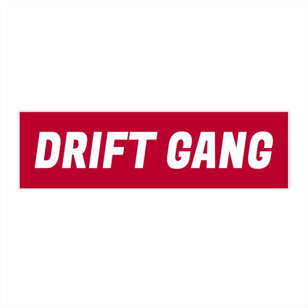 Drift Gang Bumper Stickers Cool Car Decals for Drifting Enthusiasts ...