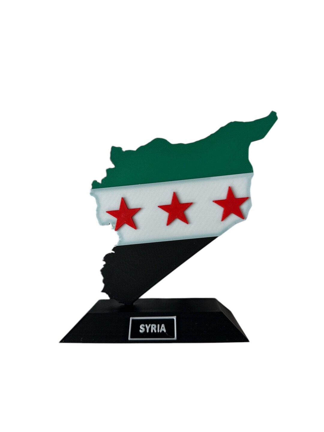 3D Syria Map Art: Patriotic Table & Wall Decor - Etsy
