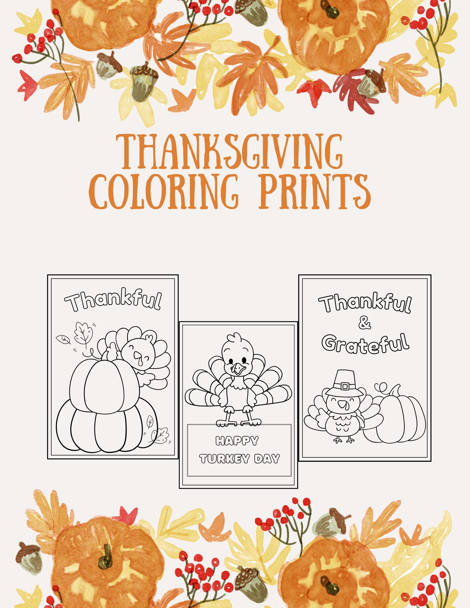 Thanksgiving Coloring Pages, Printable Coloring Sheets, Fall Coloring ...