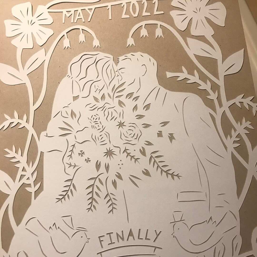 Paper Anniversary Gift, Paper Art, Paper Anniversary, Paper Cut Art ...