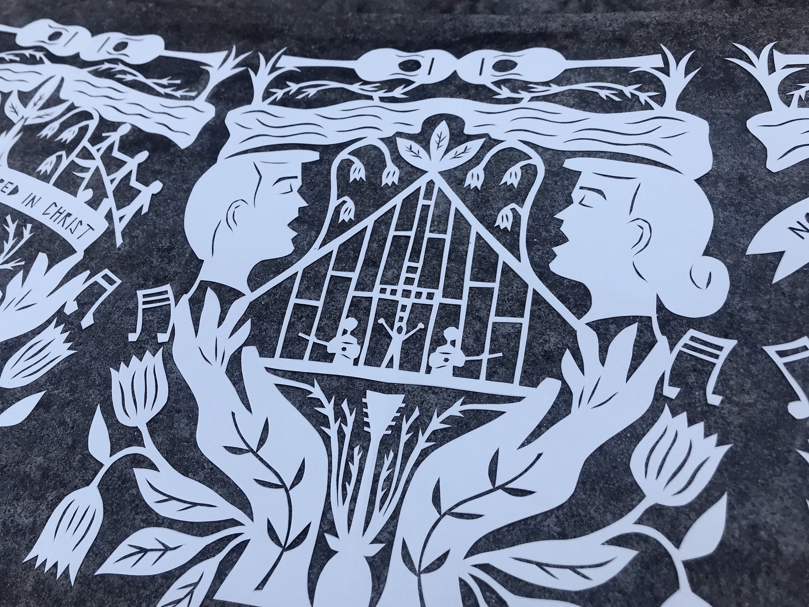 Paper Cut Art Set of 3 Paper Art Custom Bible Art - Etsy