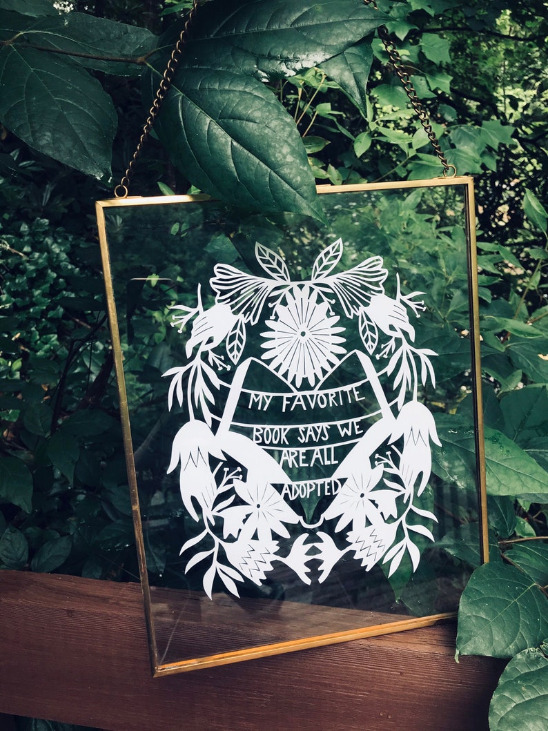 Adoption Gift Wall Art First Adoption Floral Wall Decor Gift - Etsy