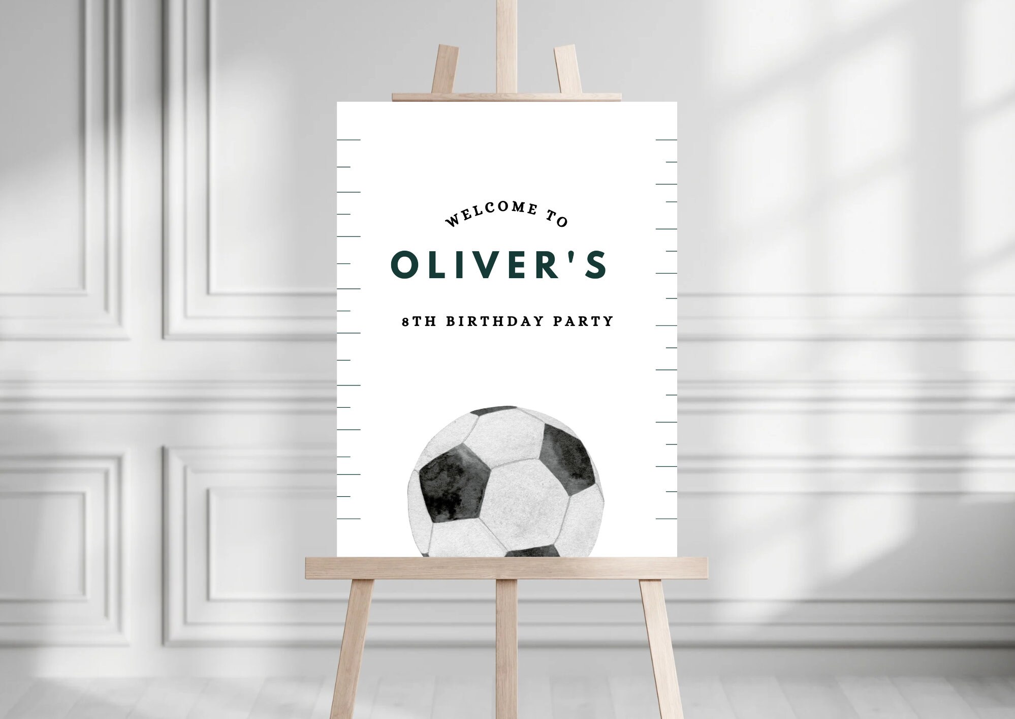 Editable Soccer Party Welcome Sign Digital Download Printable Soccer ...