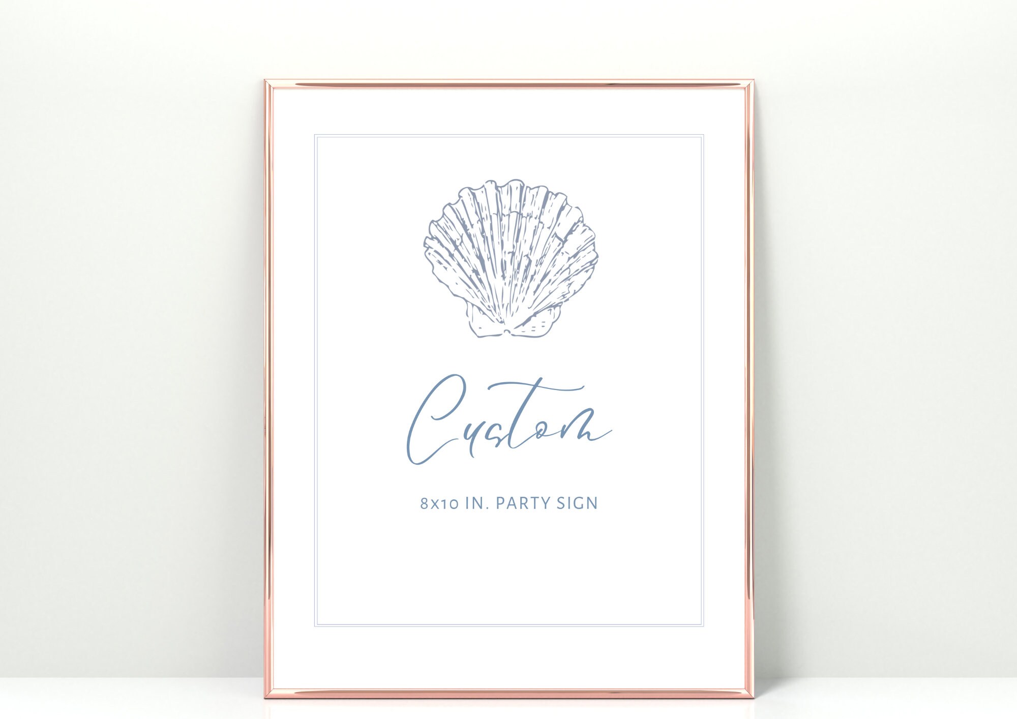 Coastal Themed Signature Drink Menu | Minimalist Beach Wedding ...