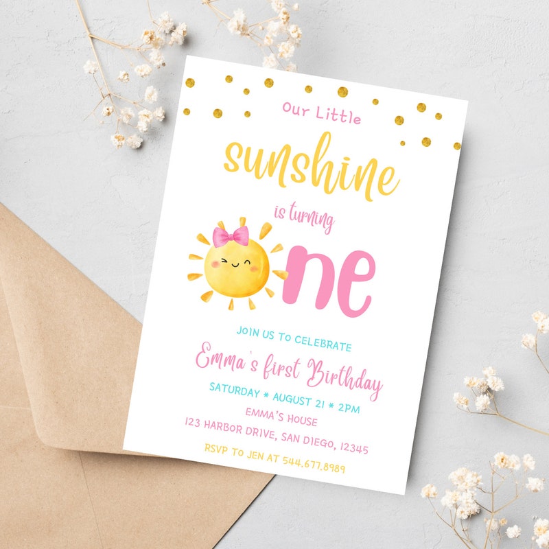 Sunshine Invites - Etsy