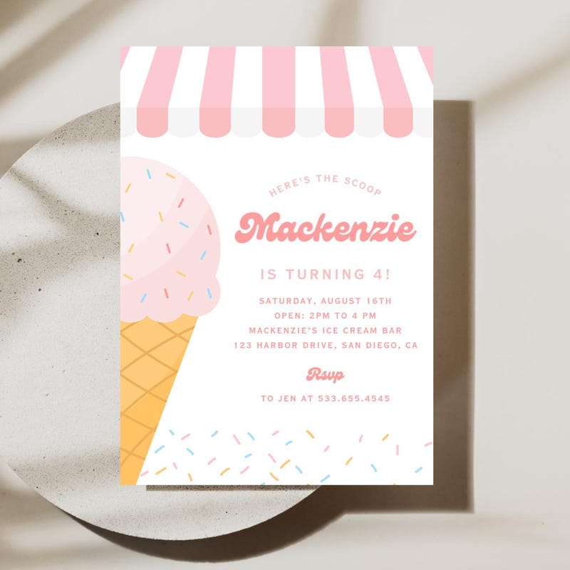 S Ice Cream Cake - Etsy UK