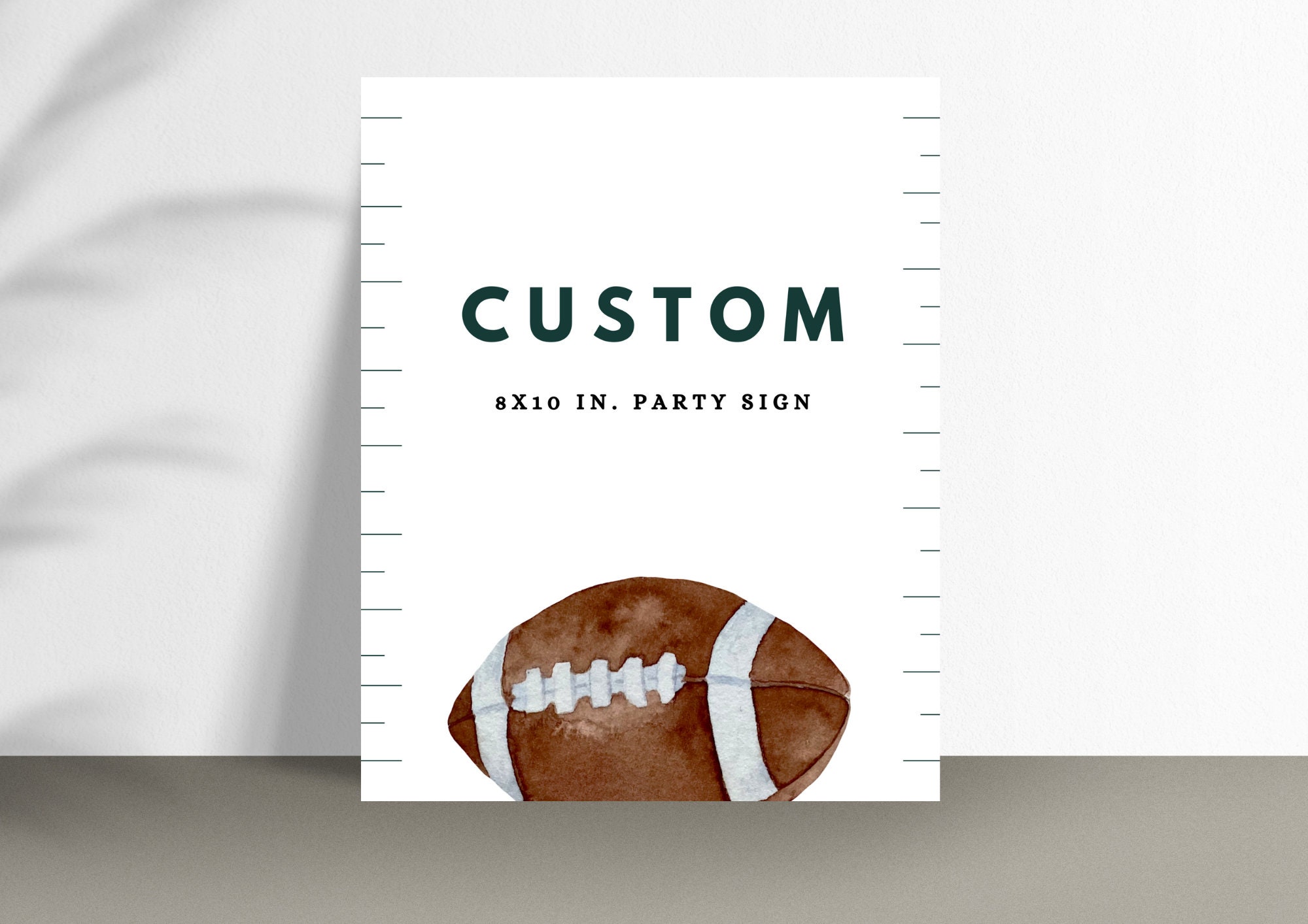 Editable Football Party Sign Digital Download Printable - Etsy