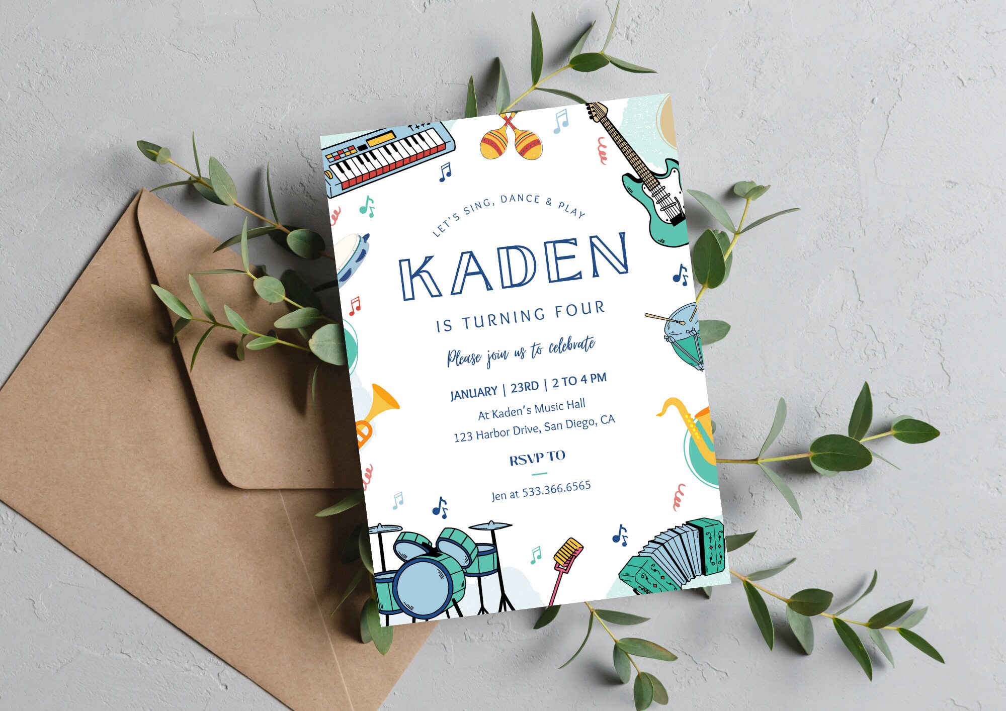 Music Birthday Party Milestone Board Instant Download Musical ...