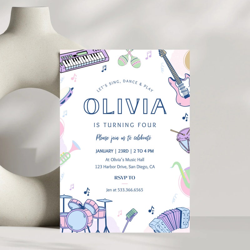 Music Invitations - Etsy