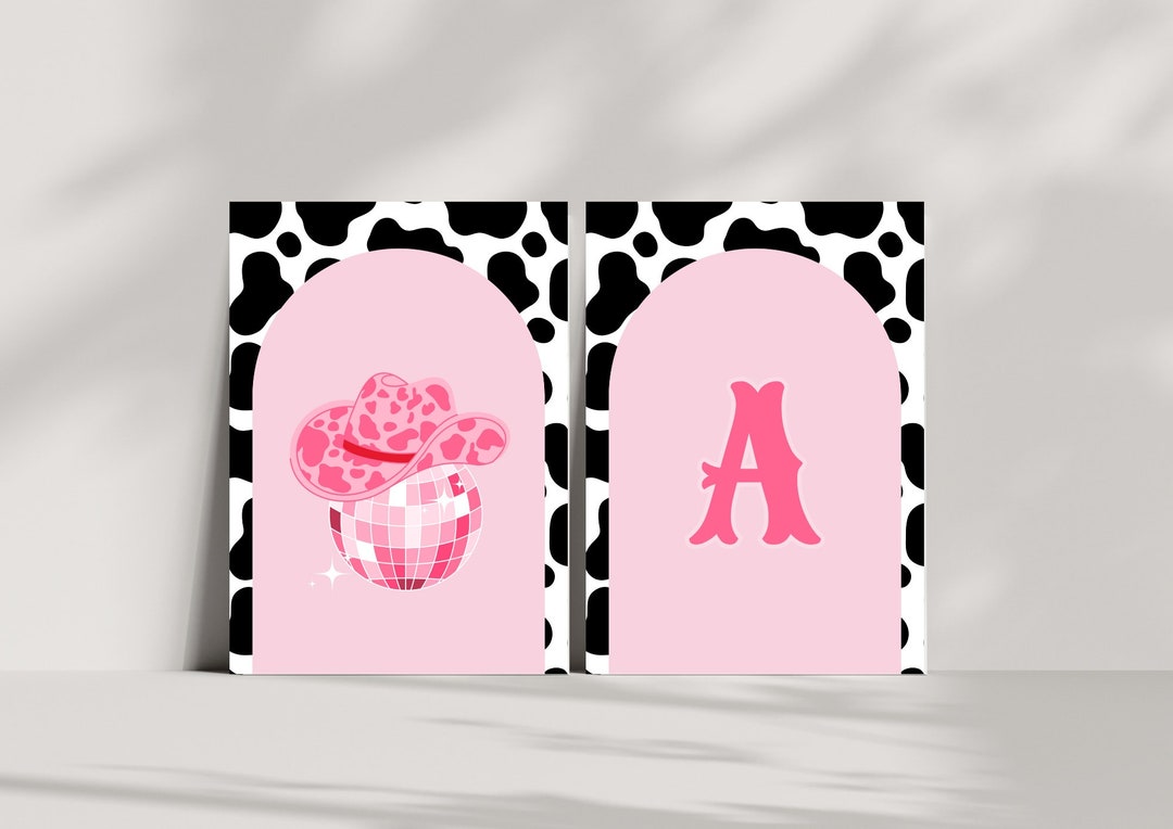 Space Cowgirl Birthday Party Banner | Instant Download | Disco Retro ...