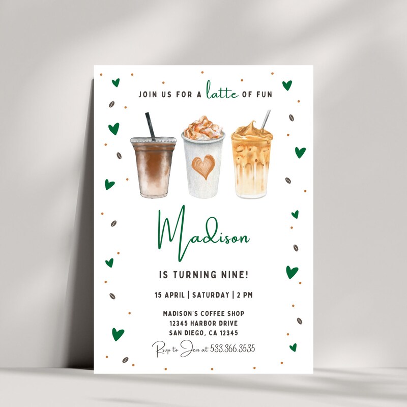 Coffee Invitation - Etsy