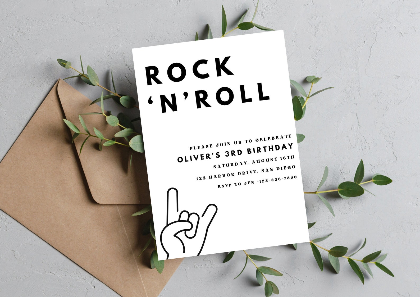 Rock and Roll VIP Backstage Pass | Instant Download | Editable Canva ...