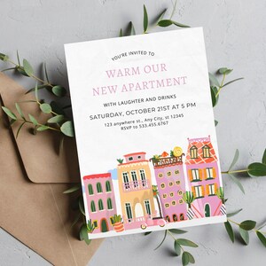 Editable Apartment Housewarming Invitation Housewarming Party Evite ...