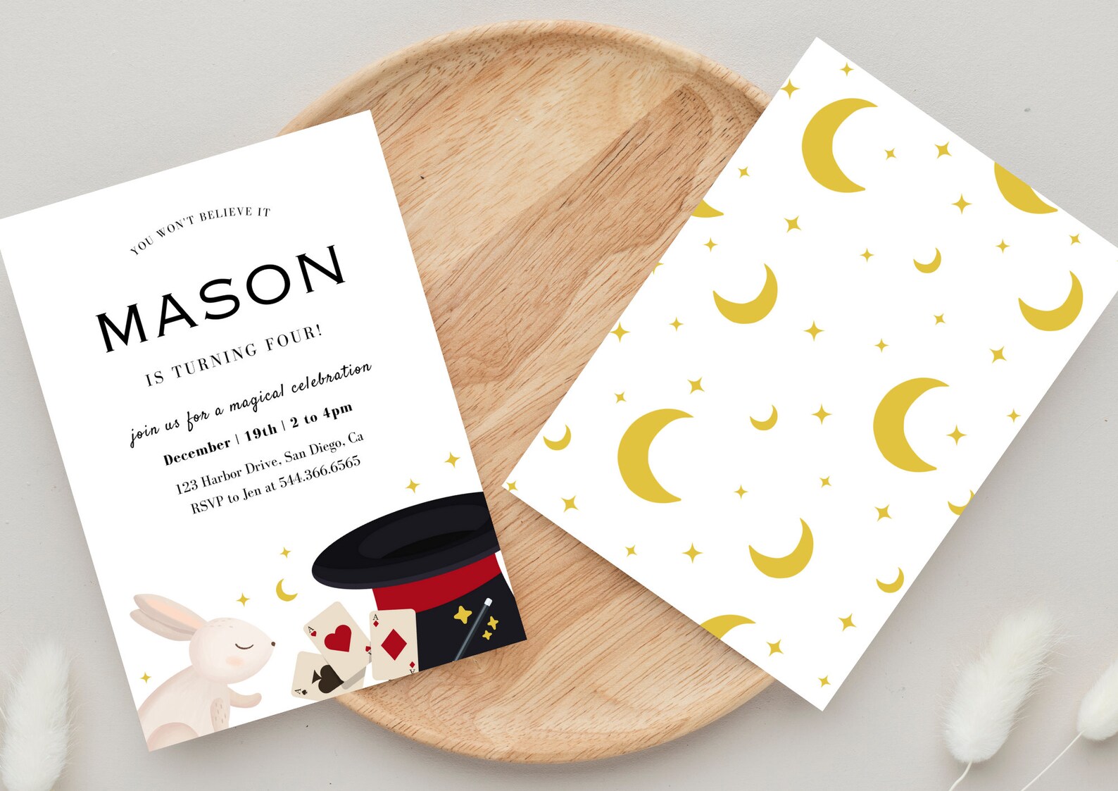 Magic Birthday Party Invitation Instant Download Magician Magic ...