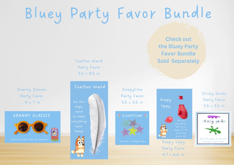 Four Real Life Bluey Birthday Invitation Editable Template - Etsy España