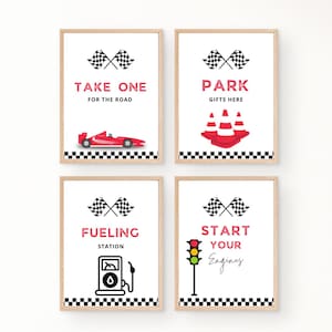 Race Car Birthday Milestone Board | Race Car Themed Party Sign ...