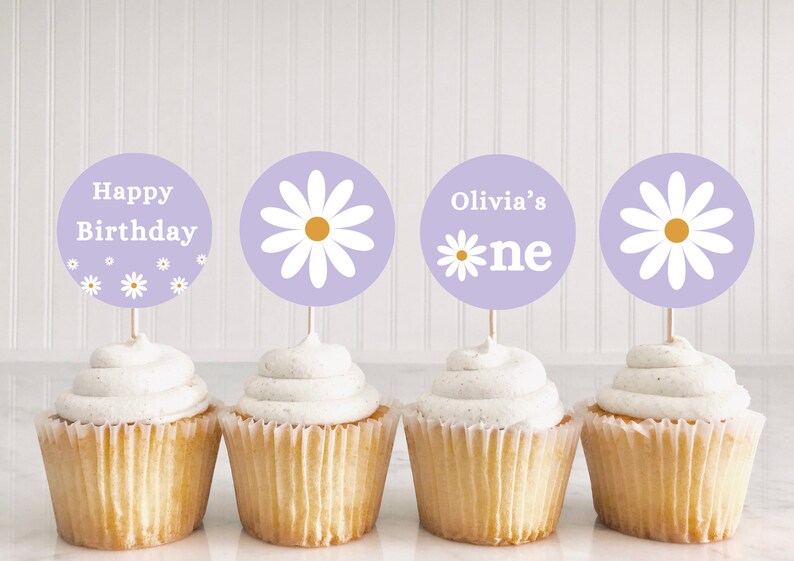 Editable Daisy Birthday Banner Daisy First Birthday Party Decor Instant ...