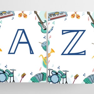 Music Birthday Party Milestone Board | Instant Download | Musical ...