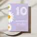 Editable Daisy 10th Birthday Party Invitation | Daisy Floral Birthday ...